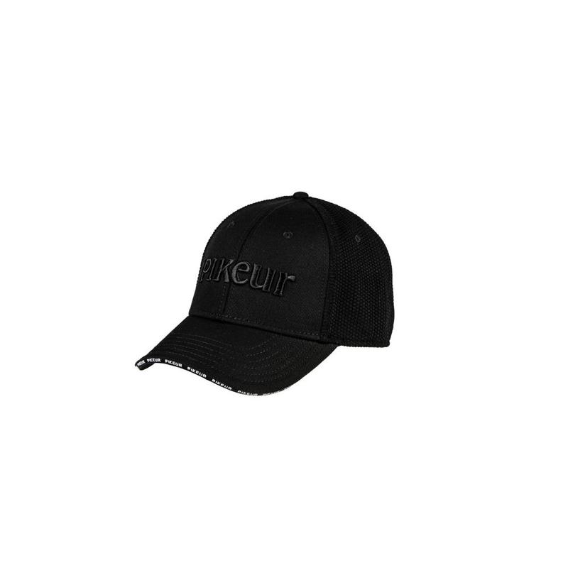 Bejsbolówka Pikeur Cap Mesh Black, czarna 2023